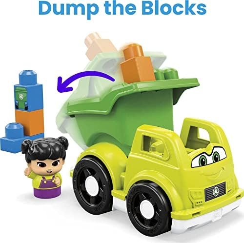 MEGA BLOKS Toddler Building Blockstoy Car with 1 Block Buddies Figure ...
