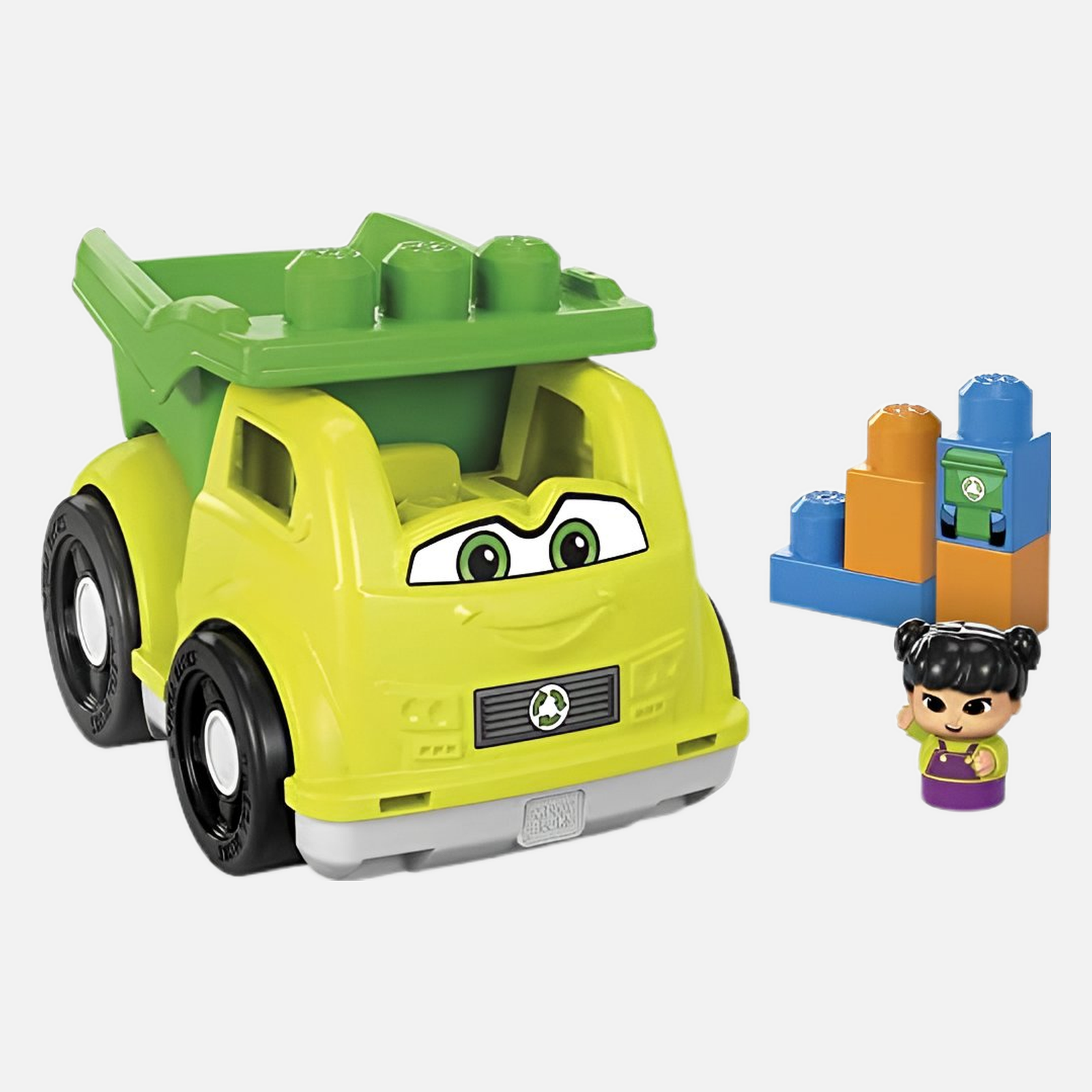 MEGA BLOKS Toddler Building Blockstoy Car with 1 Block Buddies Figure ...