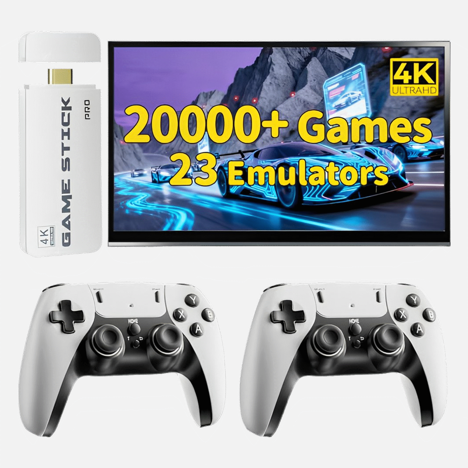 2026 Retro Gaming Console, 20K+ Classic Games, 23 Emulators with Upgraded Dual 2.4G Wireless ...